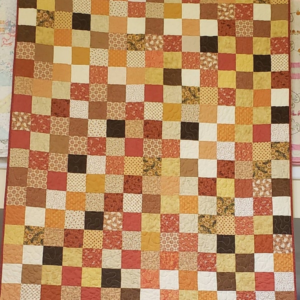 Fall Patchwork Quilt - Etsy