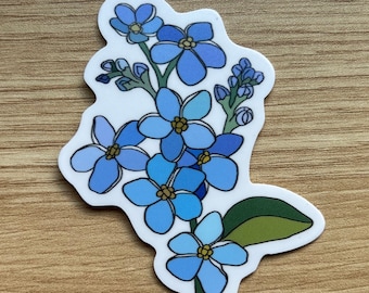 Forget-me-not Sticker - Etsy