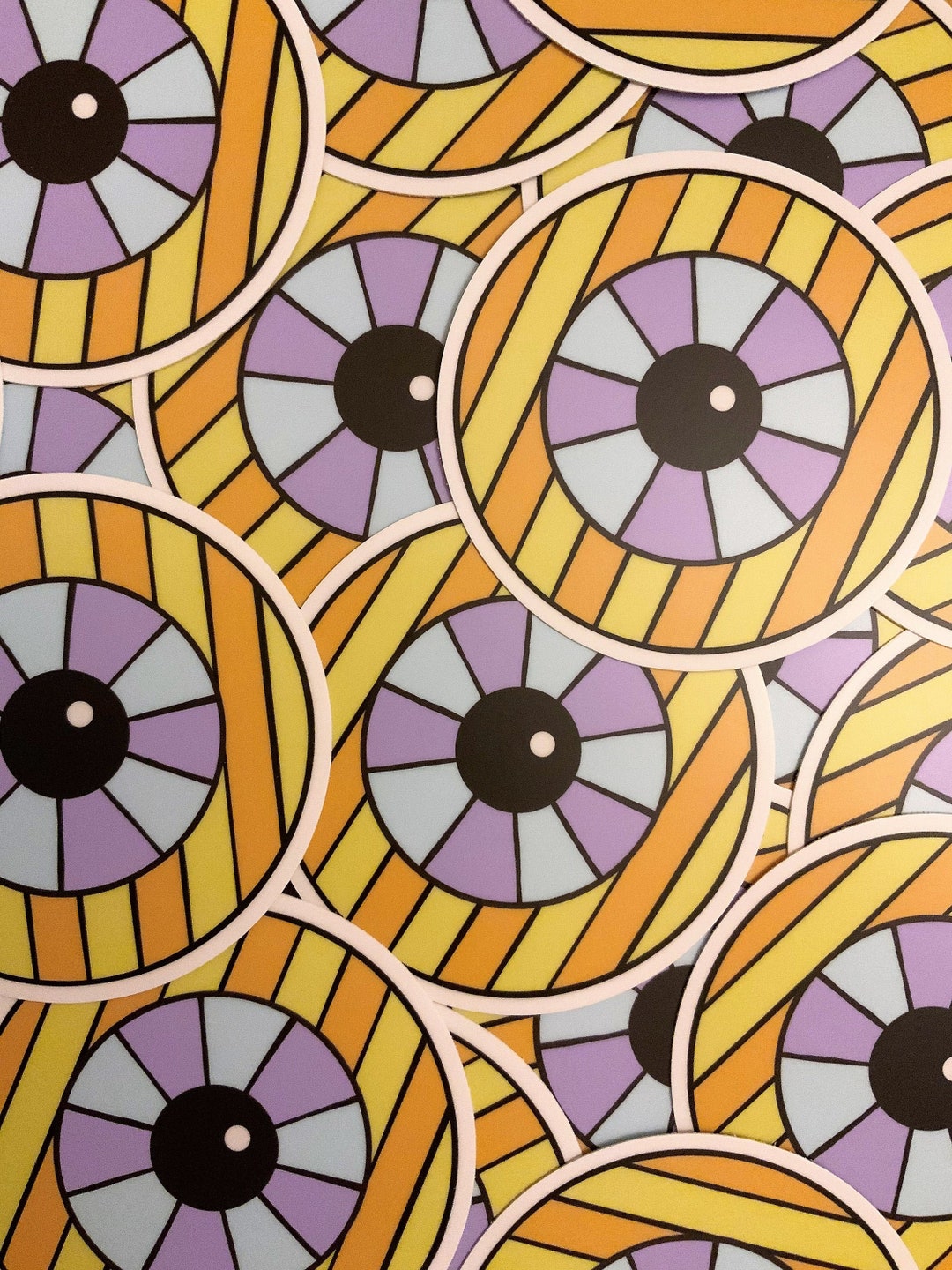 Eyeball Die Cut Sticker-original Design - Etsy