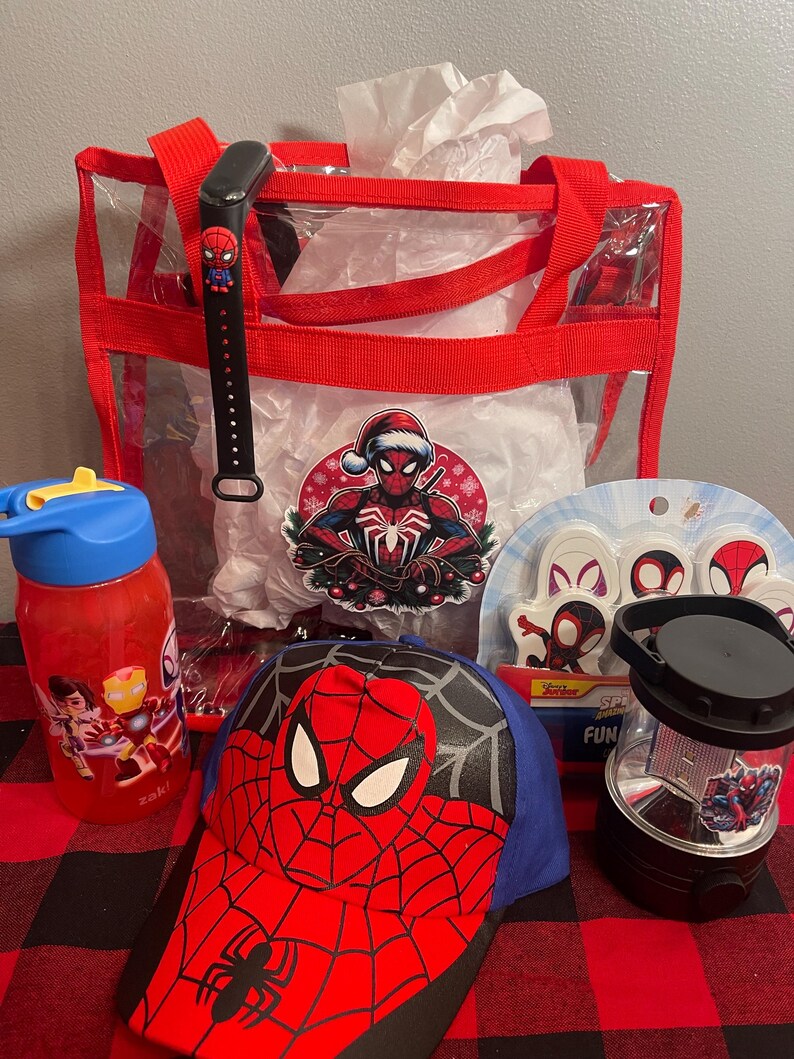 New - Boy’s Large Exclusive Spider-man Gift Christmas Basket - Pre ...