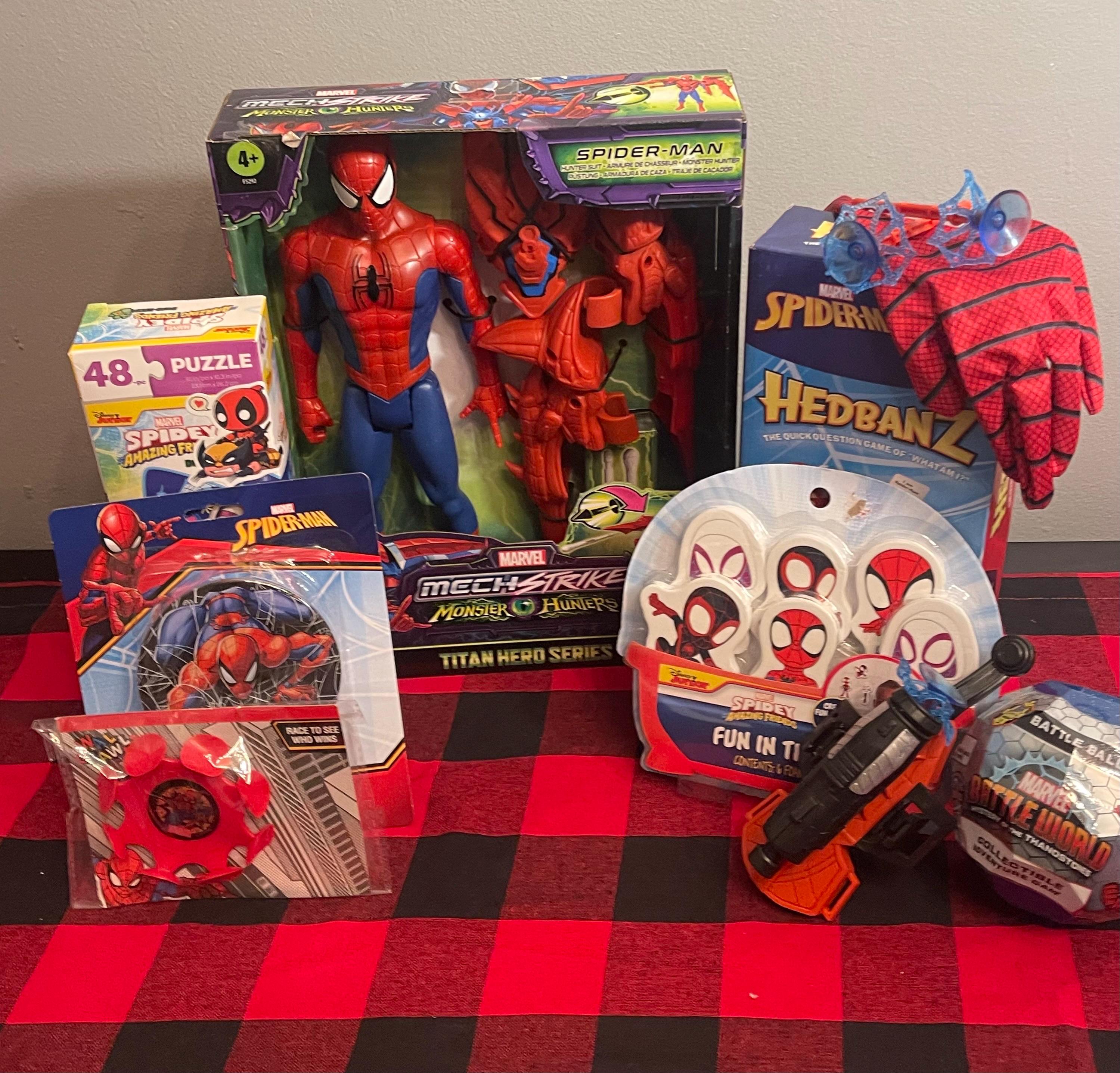 New - Boy’s Large Exclusive Spider-man Gift Christmas Basket - Pre ...