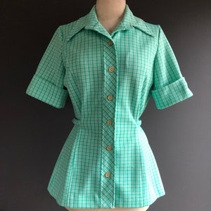 Early 1970s Checkers Top - Etsy