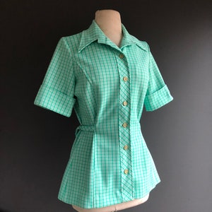 Early 1970s Checkers Top - Etsy