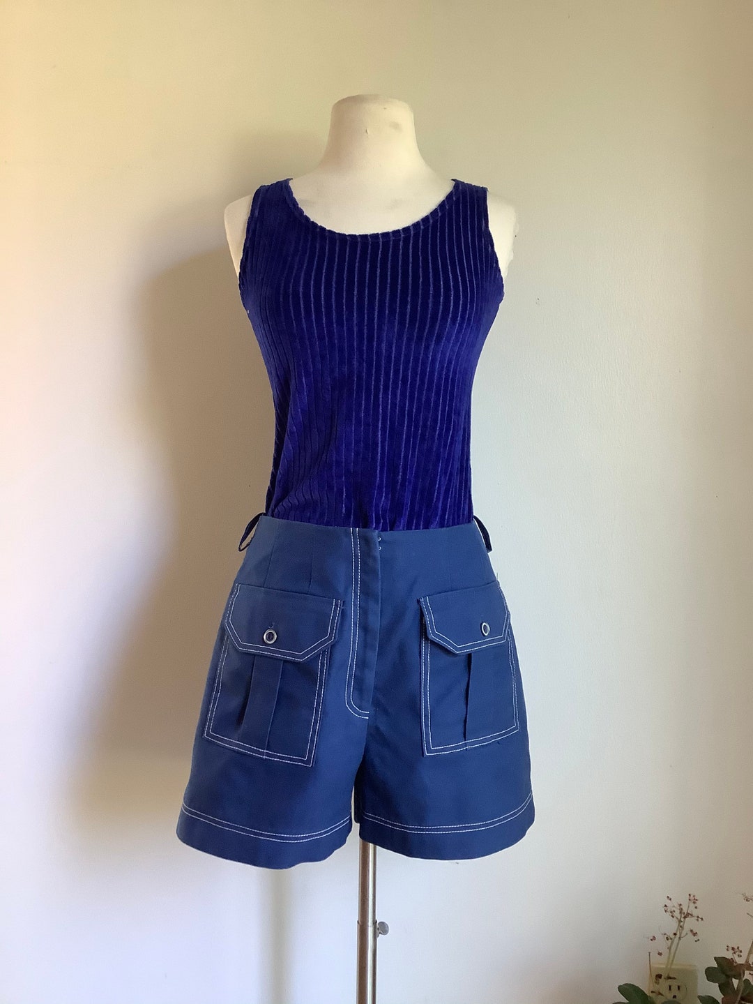 Vintage Top 1960s Top Vintage Tank Top Ribbed Tank Top - Etsy