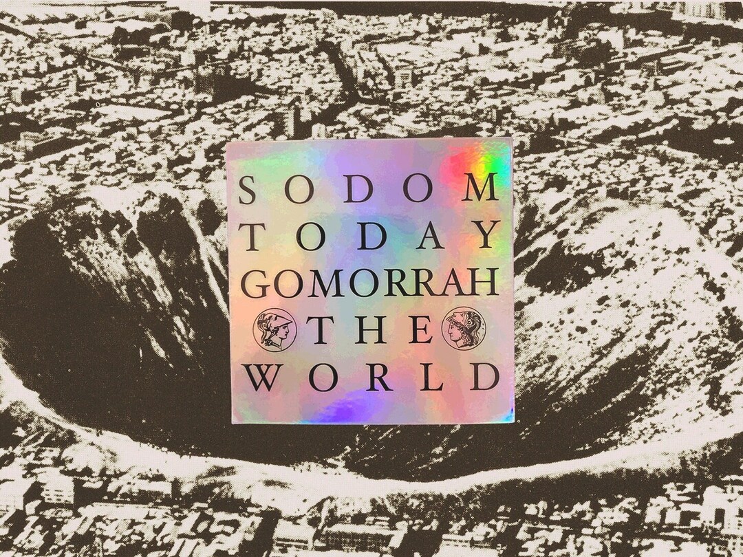 Sodom and Gomorrah Holographic Vinyl Sticker | Queer | Trans ...
