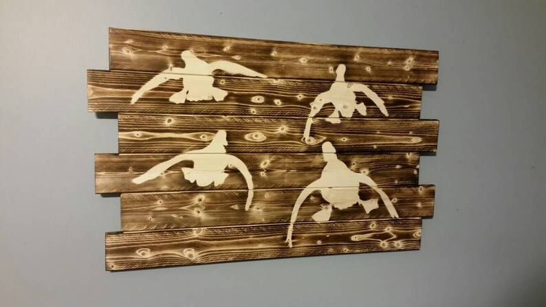 Ducks Coming in Duck Hunting Waterfowl Wooden Wall Art - Etsy