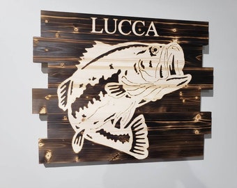 Rustic Fish Art - Etsy