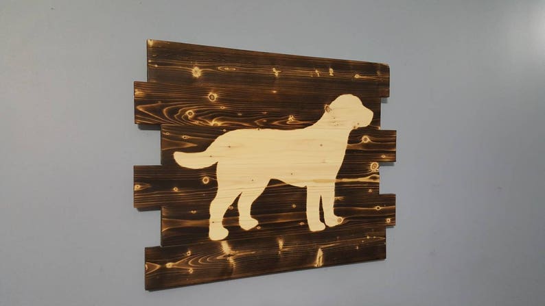 Labrador Retriever Wooden Rustic Wall Art Black Lab - Etsy