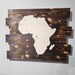 Africa Silhouette Africa Wall Art Rustic Wall Hanging - Etsy
