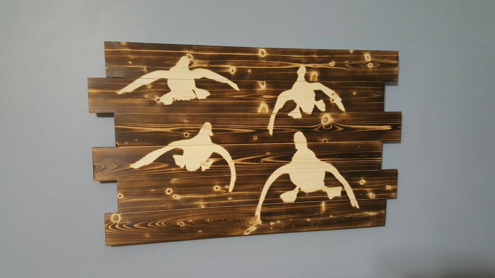Ducks Coming in Duck Hunting Waterfowl Wooden Wall Art - Etsy