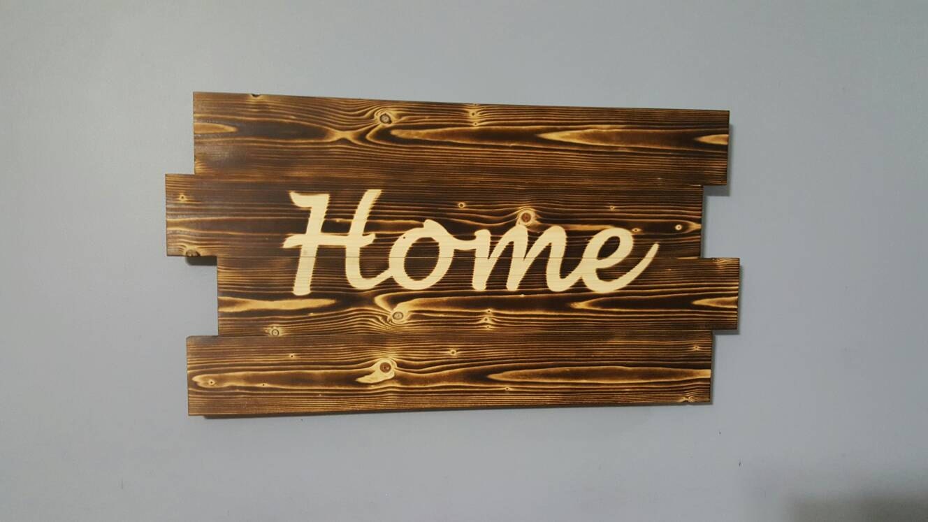 Home Sign Rustic Home Decor - Etsy