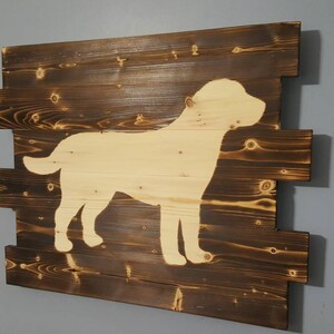 Labrador Retriever, Wooden Rustic Wall Art Black Lab, Chocolate Lab ...