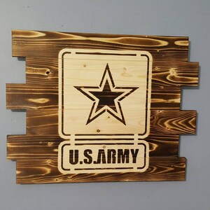 United States Army, Army Wooden Rustic Wall Art - Etsy