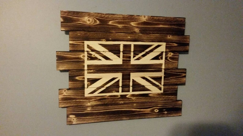 Union Jack British Flag Union Flag Wooden Rustic Wall - Etsy