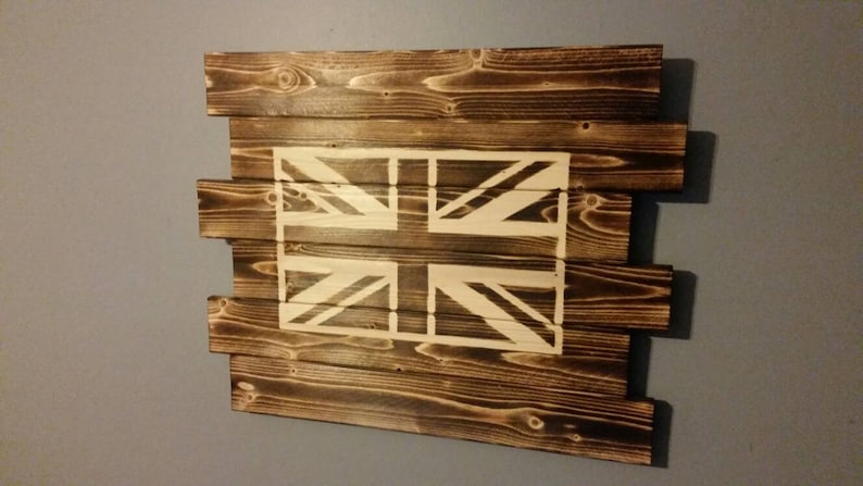 Union Jack British Flag Union Flag Wooden Rustic Wall - Etsy