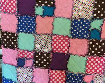 Polka dot quilt | Etsy