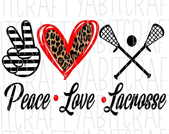 Peace Love Hockey Svg Png Sublimation Digital Download | Etsy