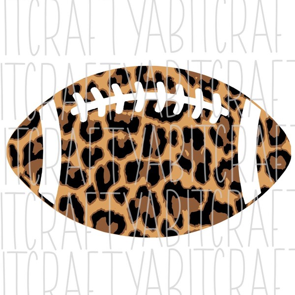 Leopard Football Svg - Etsy