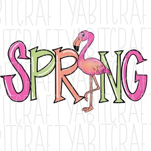 Spring/flamingo Png, Sublimation, Digital Download - Hand Drawn - Etsy