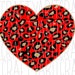 Red Leopard Heart SVG, PNG, Sublimation, Digital Download, Cricut ...