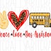 Peace, Love, Bus Assistant/aid Svg/png/sublimation/digital Download ...