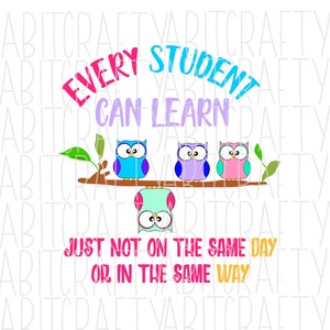 Student Owls Svg/png/sublimation/digital Download, Vector Art ...
