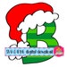 Letter B/mascot/team/initial/christmas/monogram/xmas/santa Hat Svg/ Png ...