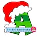 Letter A/mascot/team/initial/christmas/monogram/xmas/santa Hat Svg/ Png ...