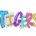 Tigers Mascot/tiger Pride/tigers/back to School/football/team Spirit ...