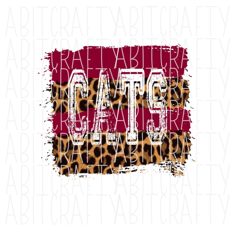 Leopard Print Cats/wildcats/bobcats Png/sublimation, Print and Cut ...