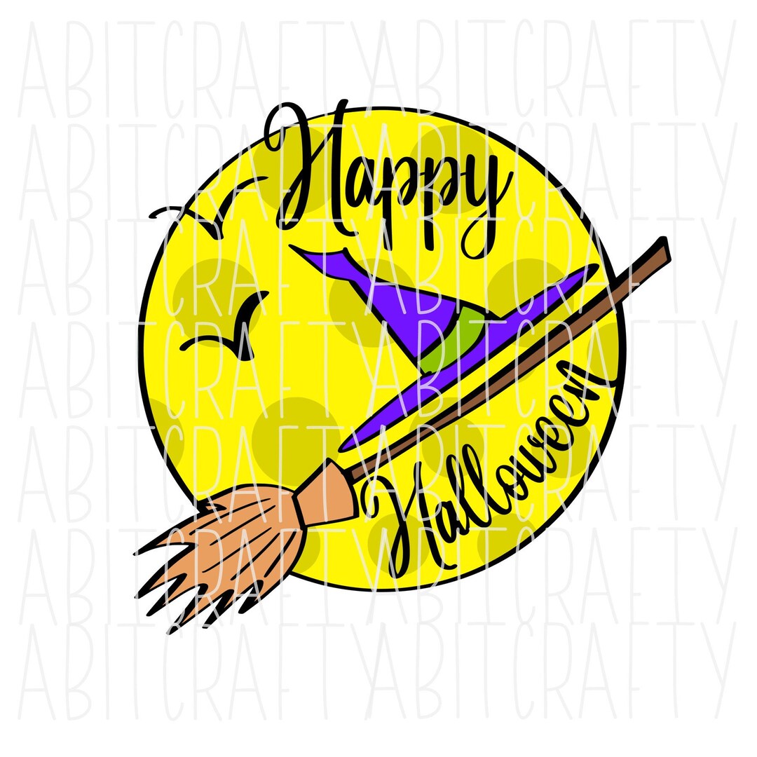 Happy Halloween/witch Hat/halloween Svg, Png, Sublimation, Digital ...