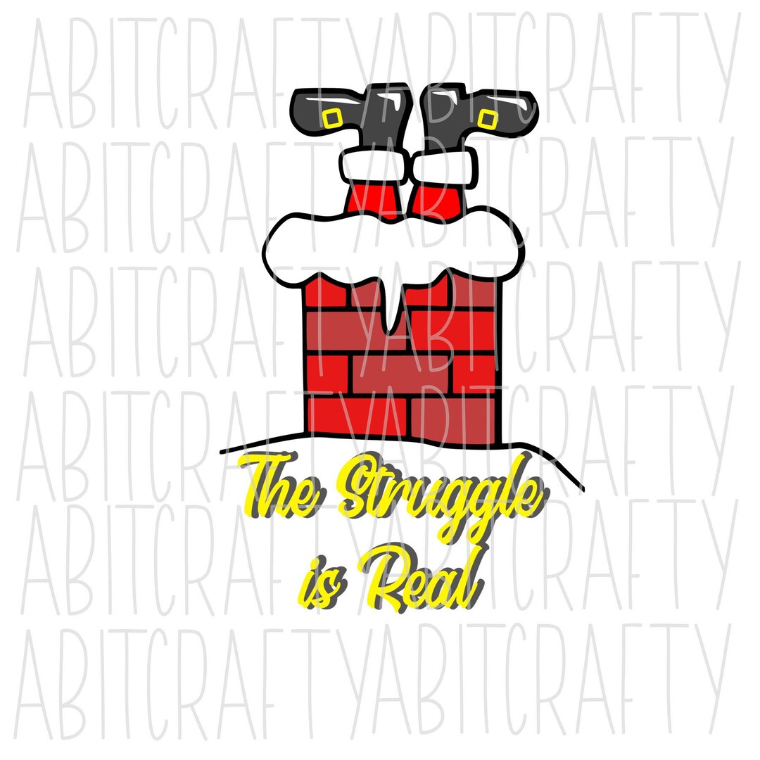 Stuck Santa/santa Chimney Svg, Png, Sublimation, Digital Download ...
