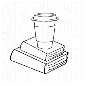 Coffee/stacked Books SVG,PNG, Vector Art, Sublimation, Digital Download ...