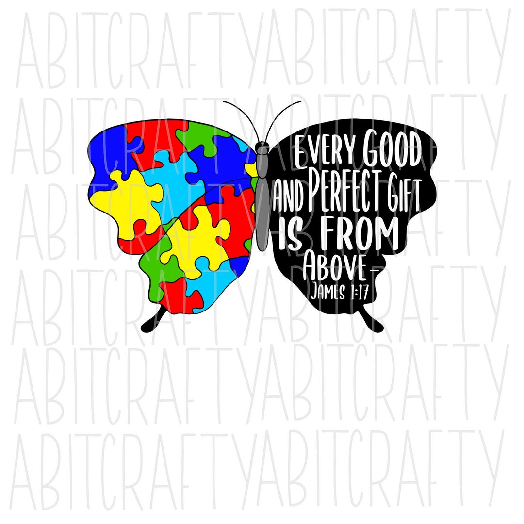 Autism Butterfly, Autism Awareness, Digital Download, Sublimation ...