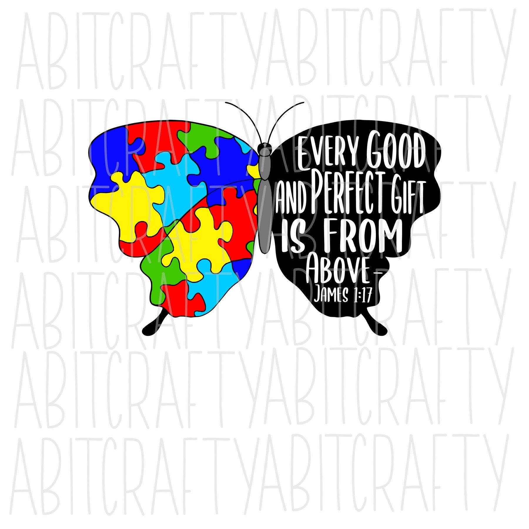 Autism Butterfly Autism Awareness digital download | Etsy