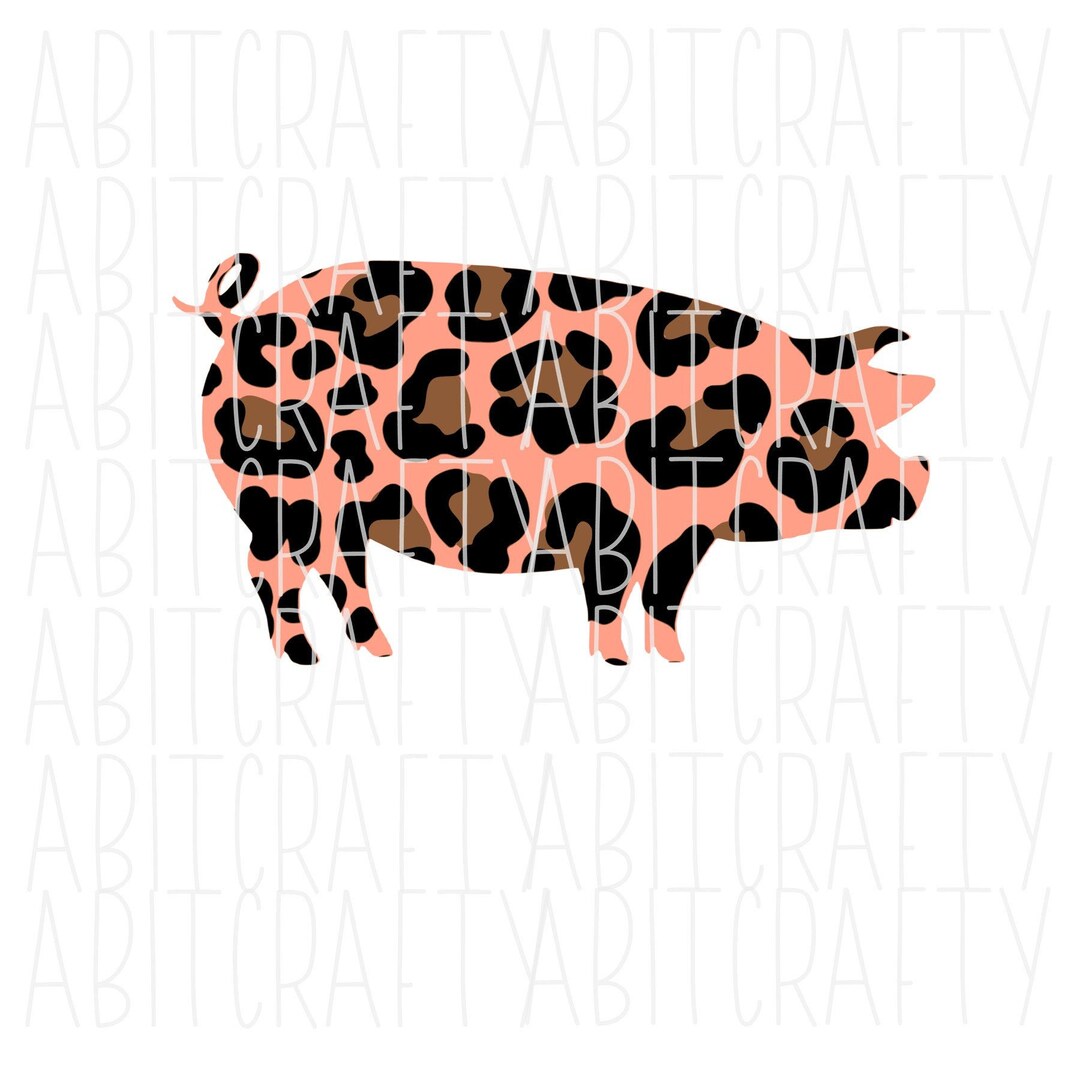 Leopard Pig SVG, PNG, Sublimation, Digital Download, Vector Art - Etsy