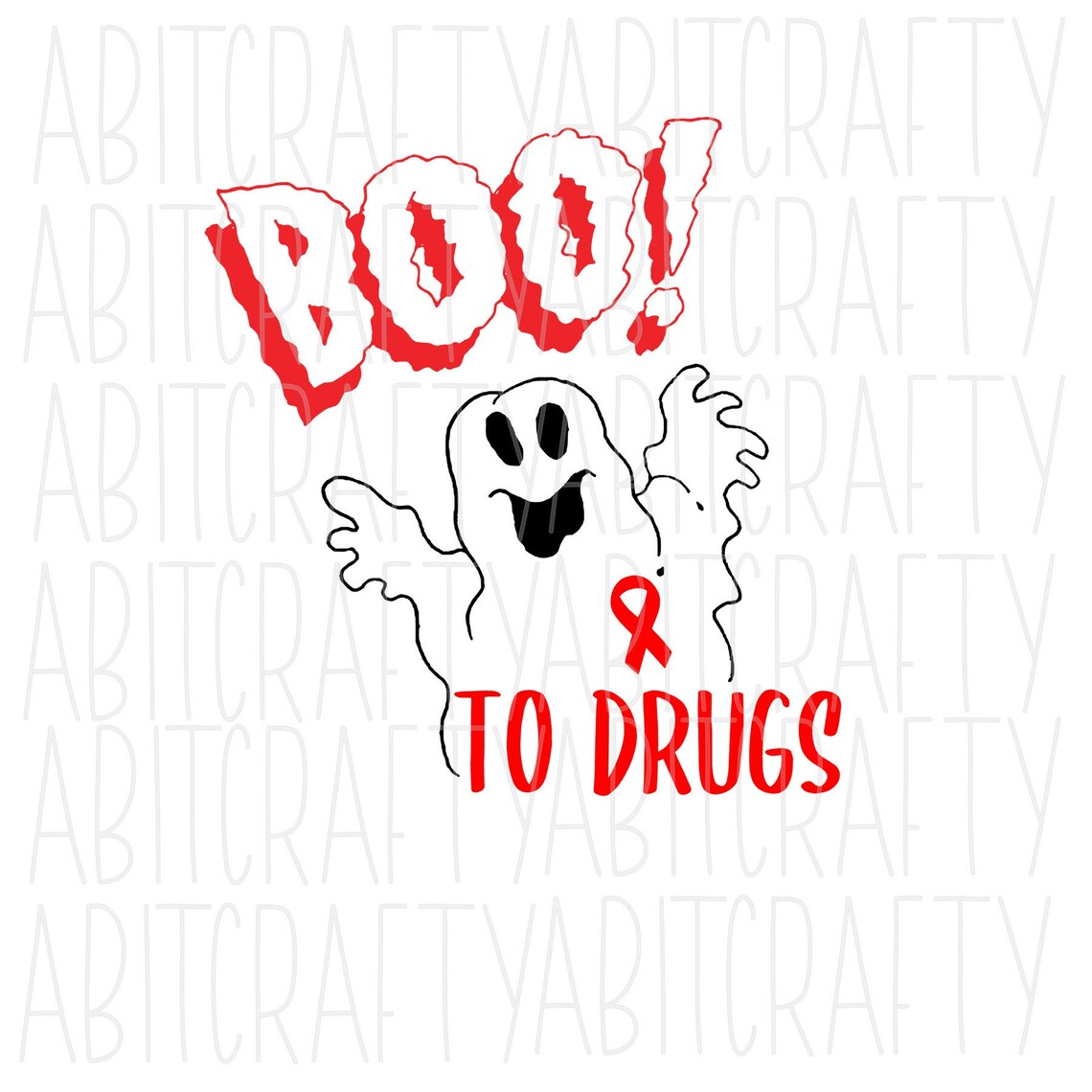 Boo to Drugs/drug Free Me/red Ribbon Week Svg Png Digital - Etsy
