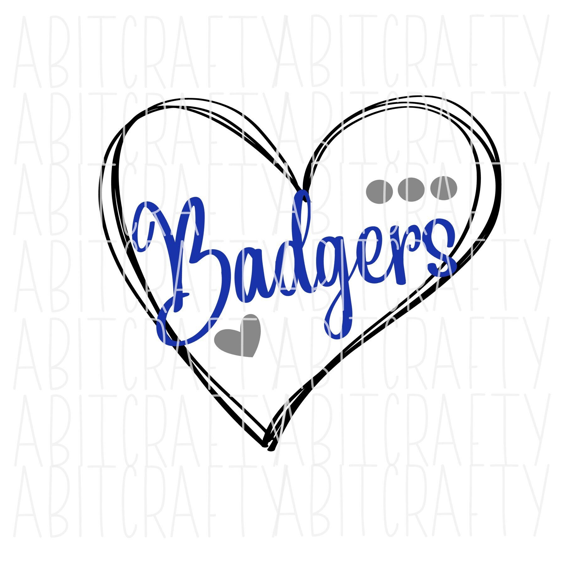 Badgers Heart Svg Png Sublimation Digital Download - Etsy