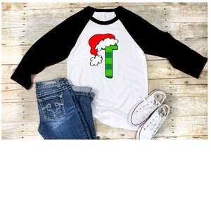 Letter T/mascot/team/initial/christmas/monogram/xmas/santa Hat Svg/ Png ...