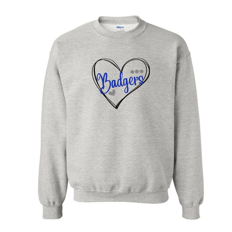 Badgers Heart Svg Png Sublimation Digital Download - Etsy