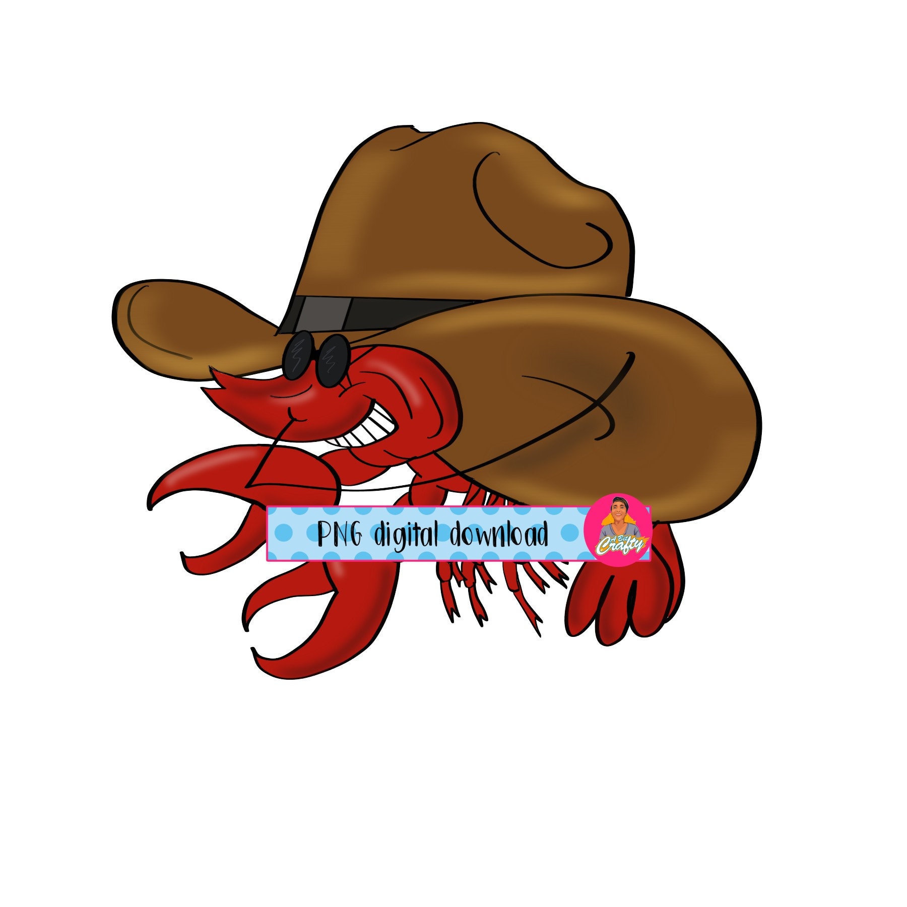 Cowboy Crawfish/cajun/creole/howdy/peace, Love, Crawfish/tails Png ...