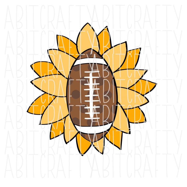 Sunflower Football SVG Png Sublimation Digital Download - Etsy