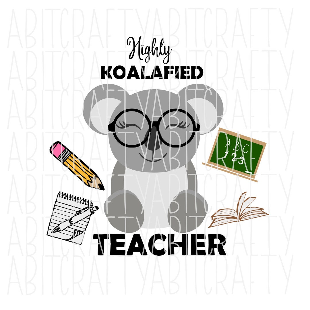 Koala Teacher Svg, Png, Sublimation, Digital Download - Etsy