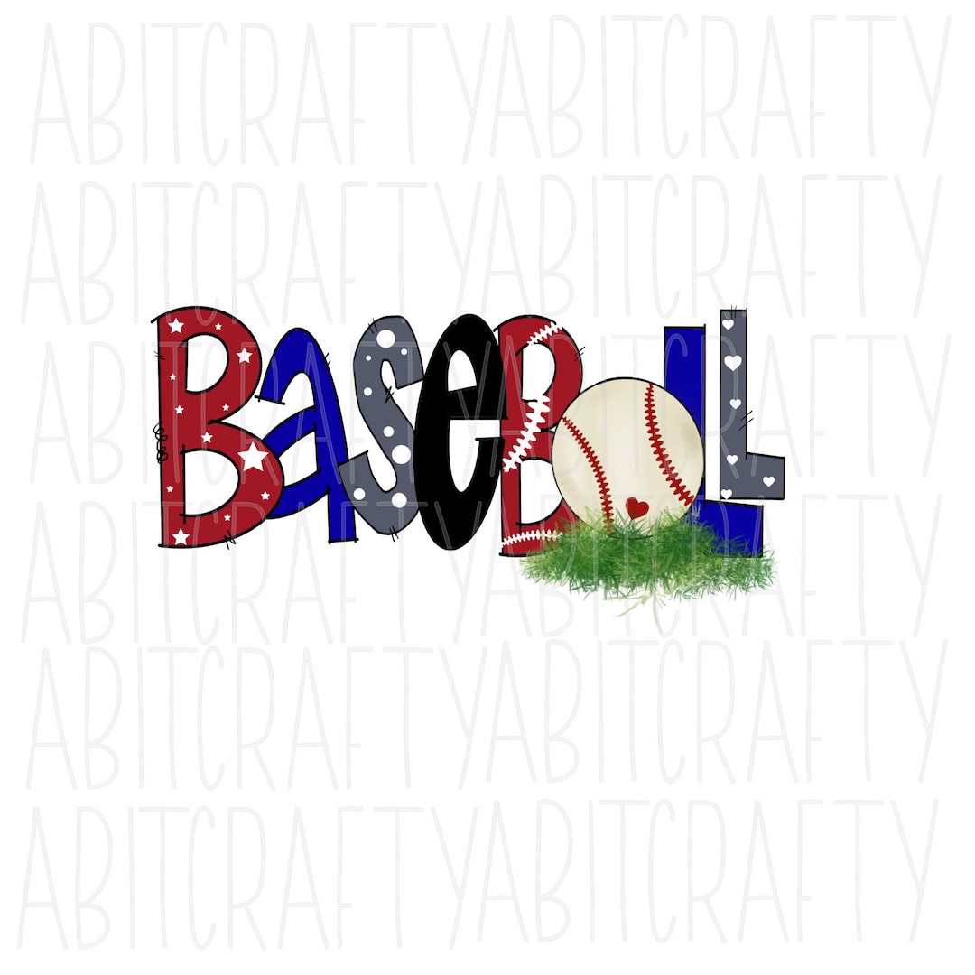 Baseball PNG, Sublimation, Digital Download, Hand Drawn - Etsy