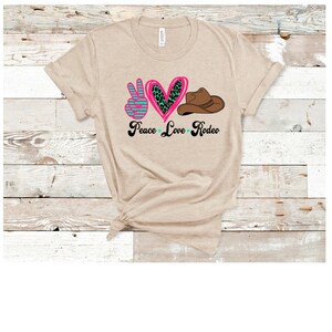 Peace, Love, Rodeo SVG, PNG, Sublimation, Digital Download, Cricut ...