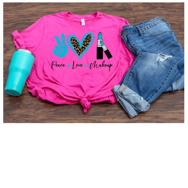 Peace Love Makeup Svg, Png, Sublimation, Digital Download, Cricut ...