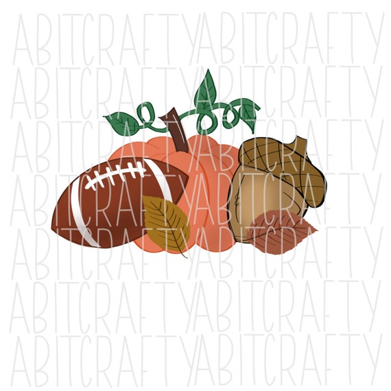 Fall/autumn/football/pumpkin/leaves Jpeg Png Sublimation | Etsy