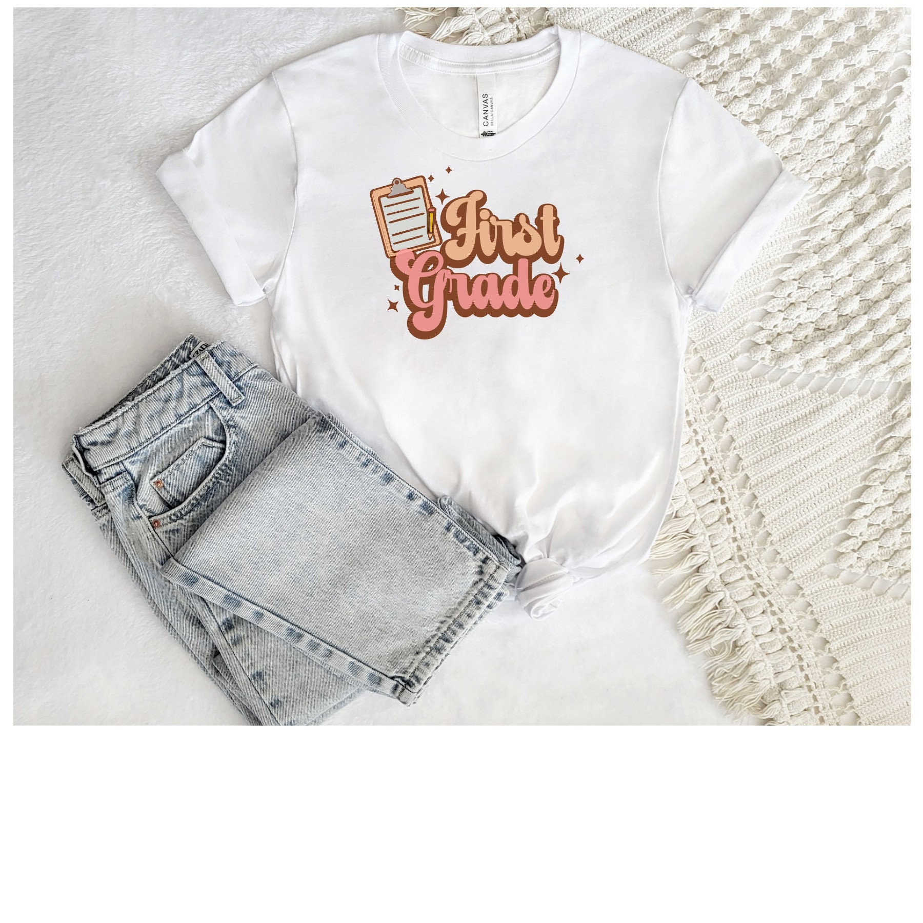 First Grade/1st Grade/ Teach SVG, PNG Multicolor/doodle Pencil & Paper ...