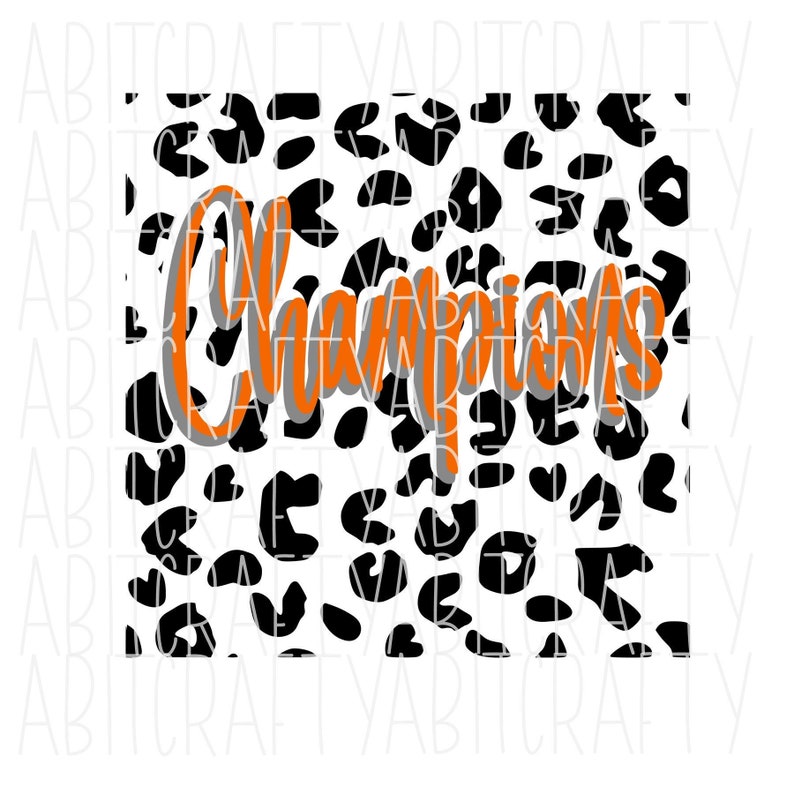 Cheetah Champions Svg/png/sublimation, Digital Download - Etsy