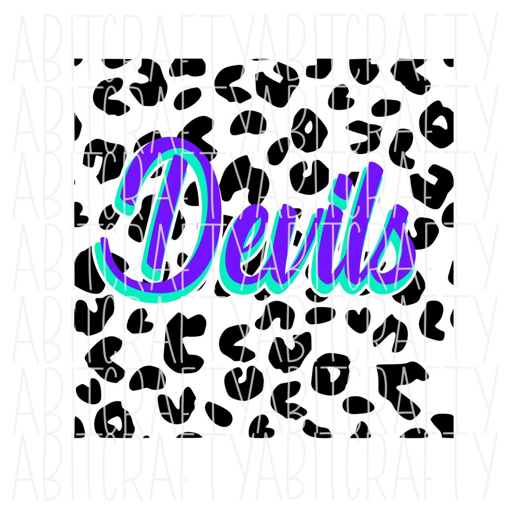 Cheetah Devils SVG, Png/sublimation Digital Download, Cricut ...
